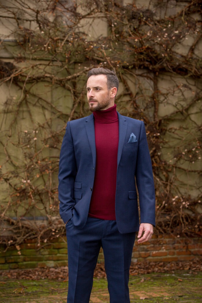 Roll neck • 100% pure merino wool (extra fine) - First For Men